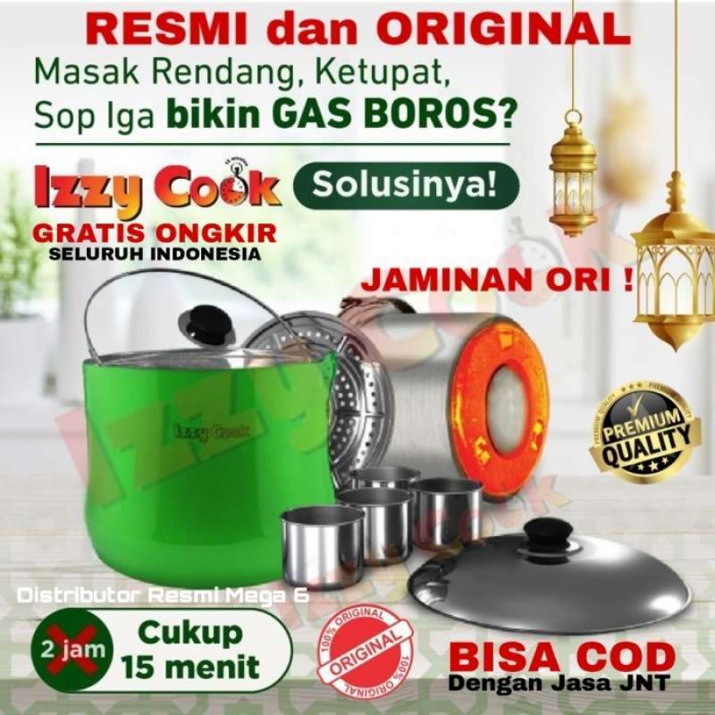 Promo Izzy Cook Memasak Hemat Gas Dan Listrik Hingga 80% Resmi Dan Original Diskon 23% Di Seller ...