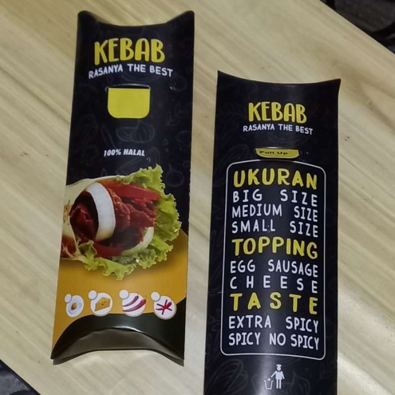 Jual Kemasan Bungkus Wadah Dus Kebab Murah Dengan Tarikan 50 Pcs Di ...