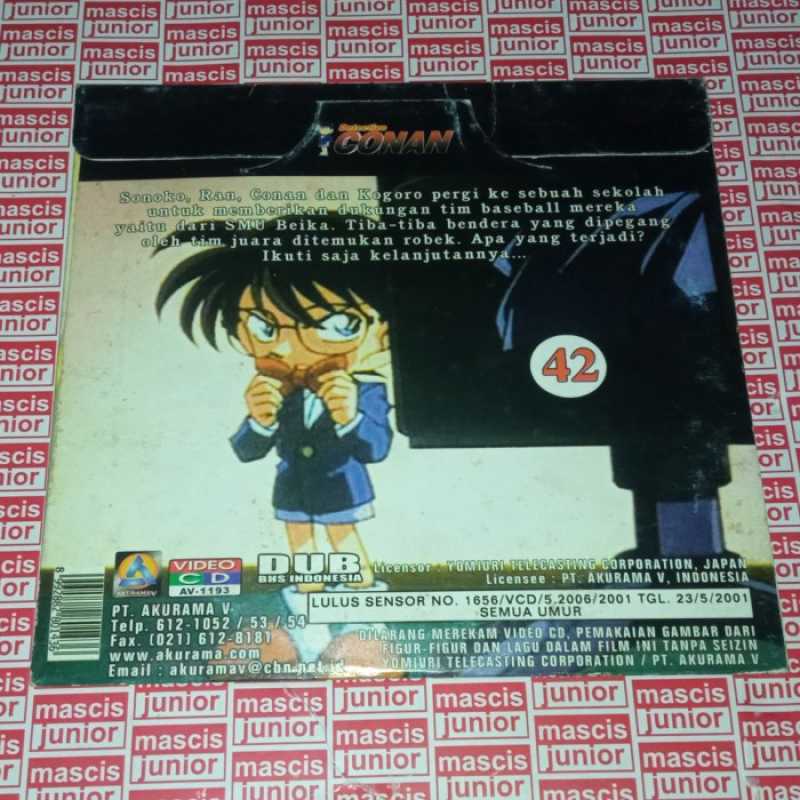 Jual Vcd Movie Detective Conan - 42 Kasus Robeknya Bendera Juara Di ...