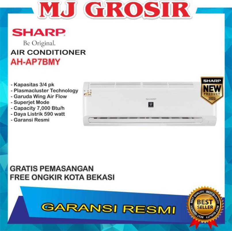 Promo Ac Sharp Ah-ap 07 Ssy 3/4 Pk + Pasang R32 Plasma Cluster Standart Low Diskon 23% Di Seller ...