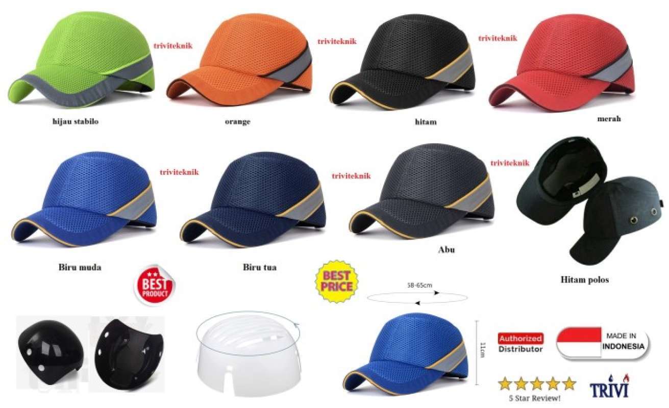 Promo Topi Keamanan Keselamatan Kerja,bump Cap Hard Hat Safety Ce Helm ...