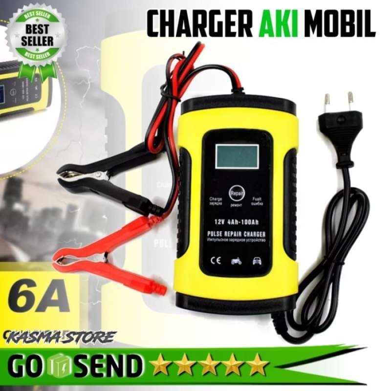 Promo Charger Aki Mobil 12v6a Repair Baterry Automatic Venus Intelegent 220v Diskon 50% Di ...