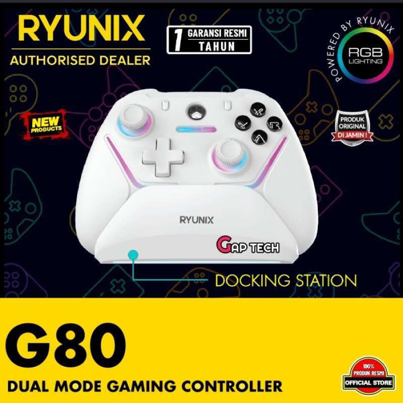 Jual Ryunix G80 / G 80 Gamepad Hall Effect Dual Mode Gaming Controller ...