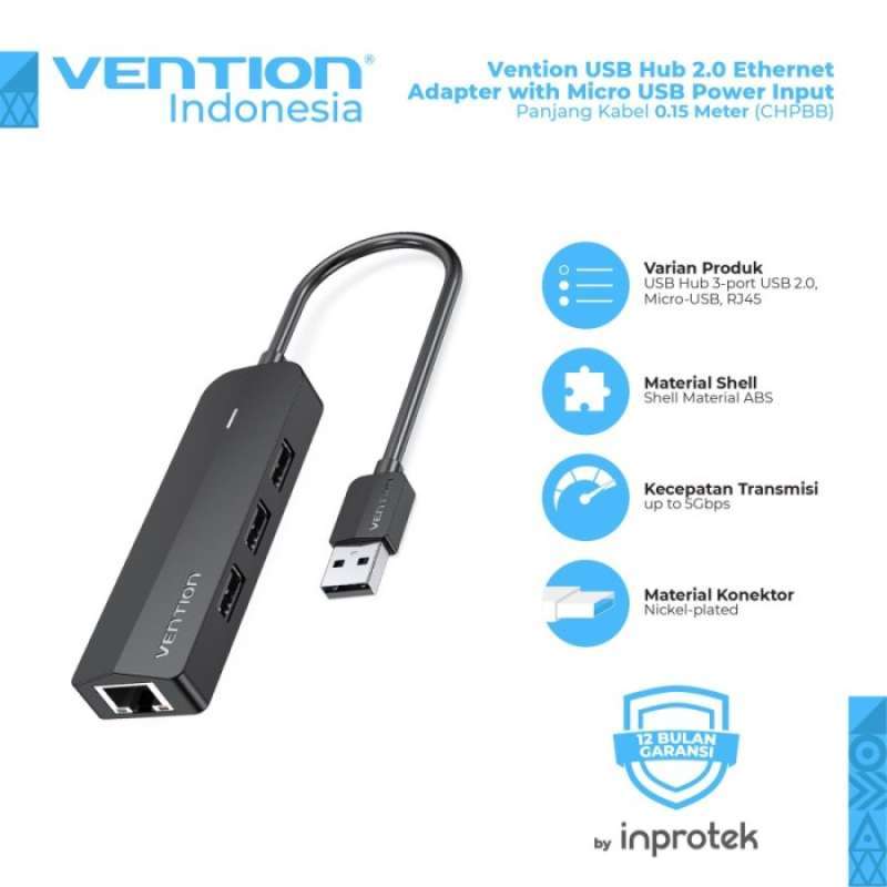 Jual Vention Usb To Lan Rj45 Ethernet Usb To Rj45 Adapter Chpbb Di ...