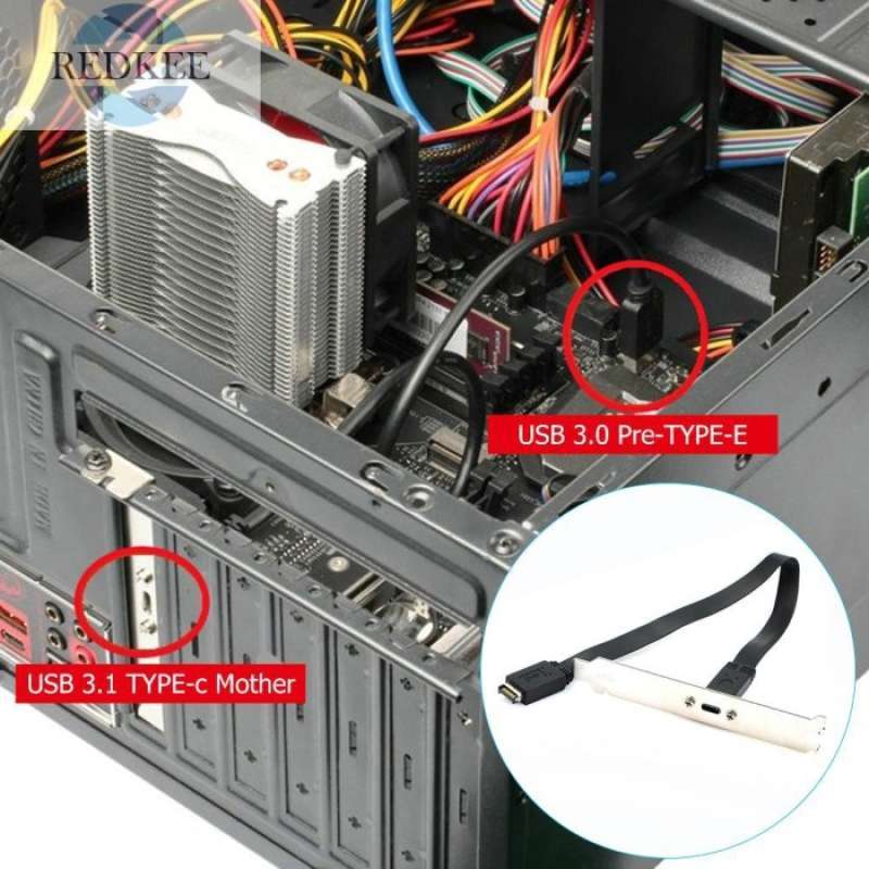 Jual Usb 3.1 Front Panel Header Type E M To Type C F Motherboard ...