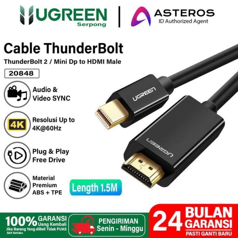 Jual Ugreen Kabel Mini Displayport To Hdmi Kabel Converter Thunderbolt ... Jual Ugreen Kabel Mini Displayport To Hdmi Kabel Converter Thunderbolt ...