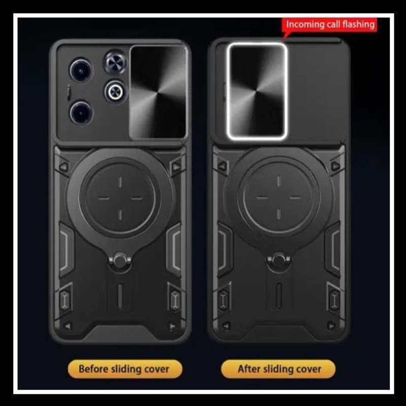 Promo Infinix Zero G Lte G Pattern Armor Ring Magnetic Hard Case Pc Hitam Inf Zero