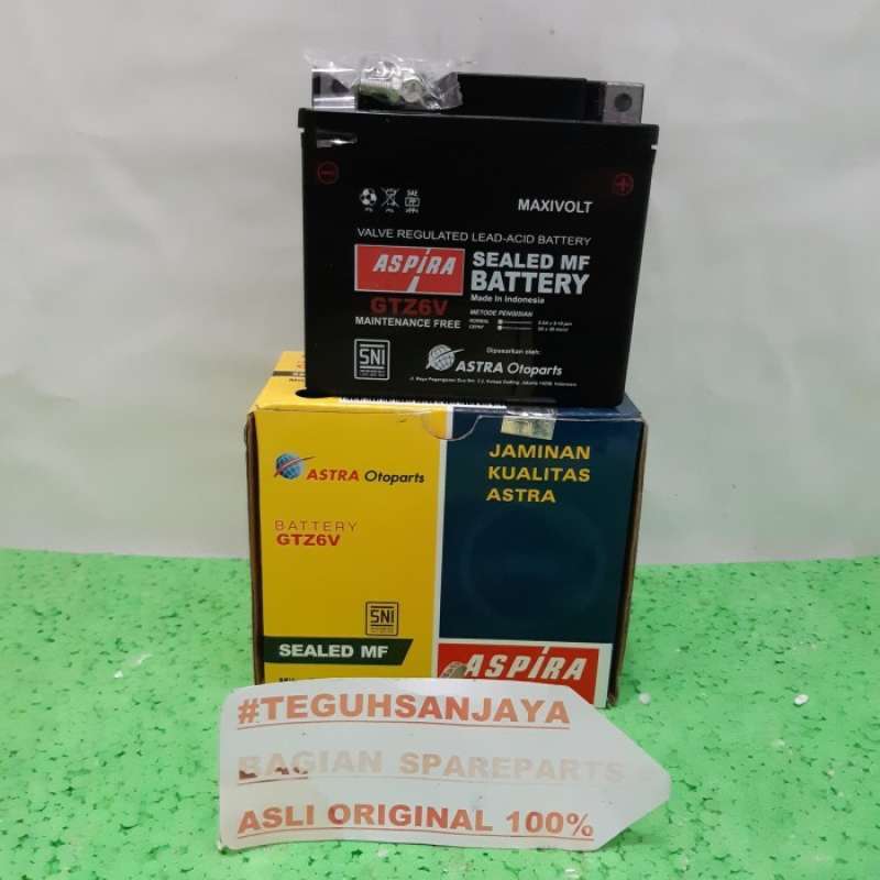 Promo Aki Accu Kering Gtz6v Satria Fu Cb150r Pcx Vario 125 150 Asli ...