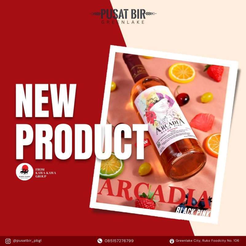 Jual Anggur Arcadia Blackpink 600ml Di Seller Pusat Bir Greenlake ...