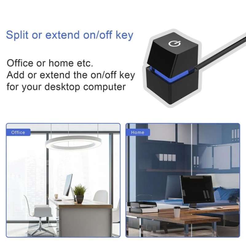 Jual External Power Reset Switch On Off Button Mechanical Key Led For ...