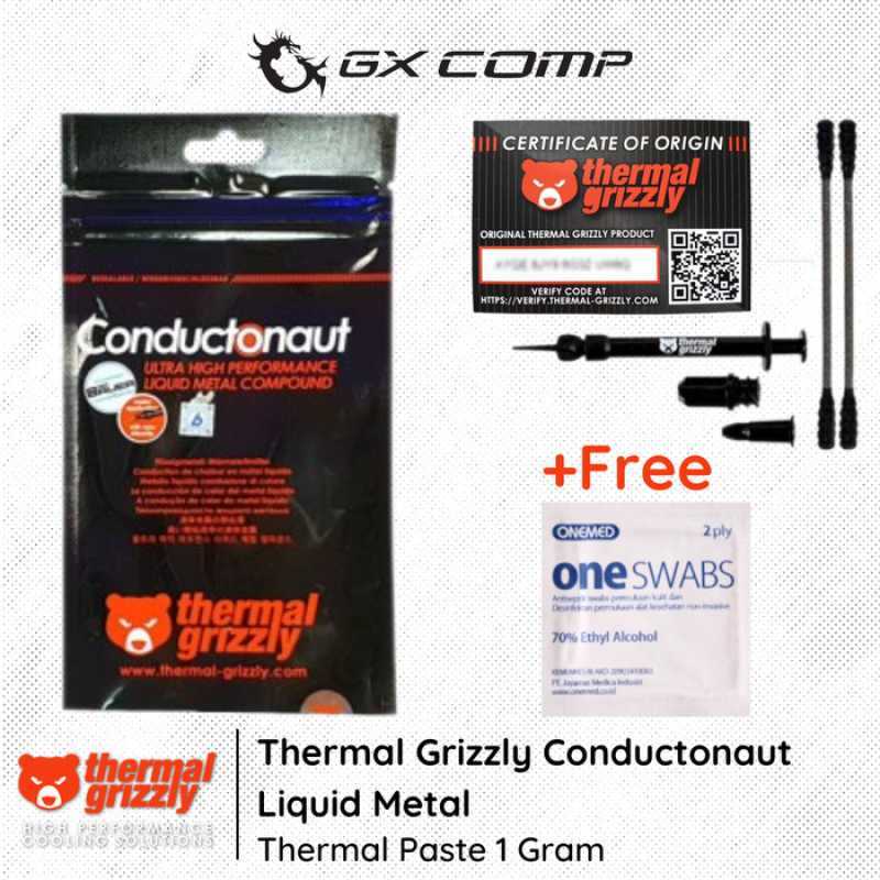 Jual Thermal Grizzly Conductonaut Liquid Metal 1 Gram Thermal Paste ...