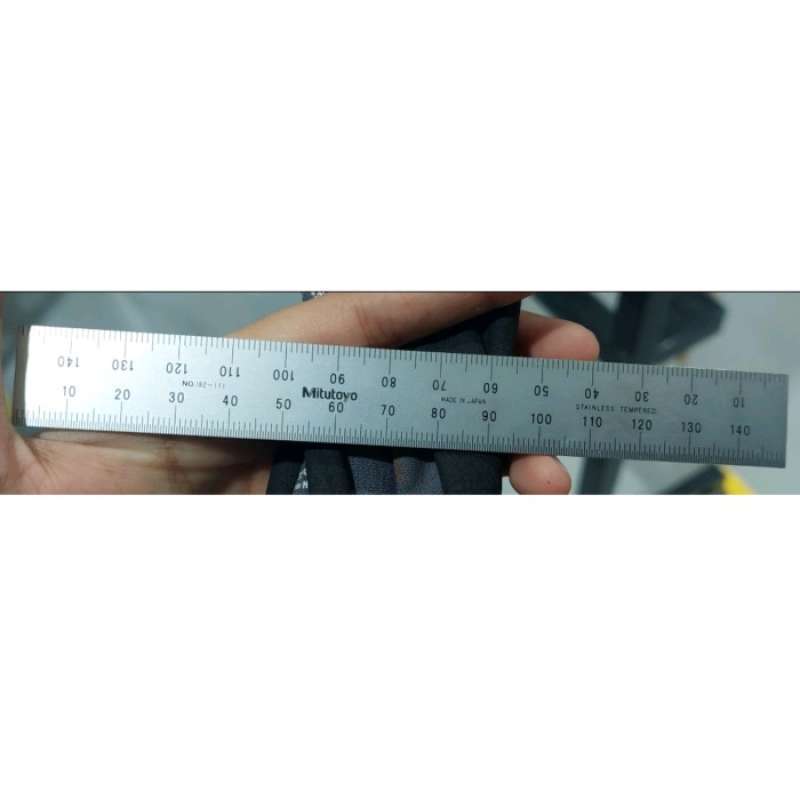 Jual Penggaris Mitutoyo 15cm 182-111 Stainless Steel Rigid Rule Rulers ...