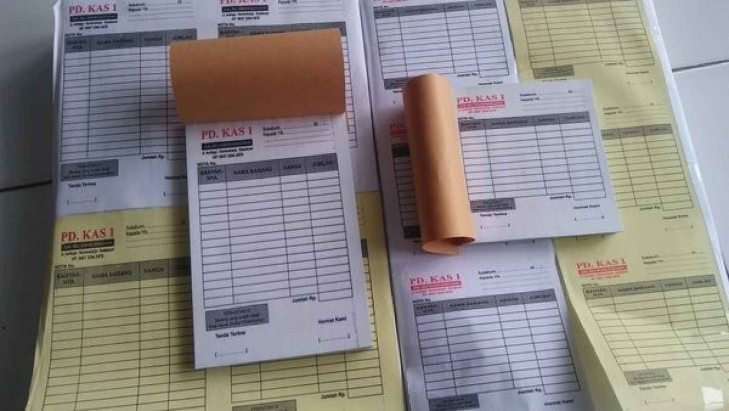 Jual Buku Nota / Surat Jalan / Tanda Terima Custom Cetak 1 Ply / 2 Ply ...