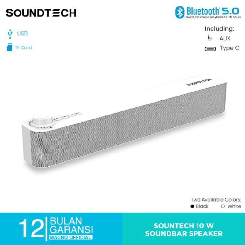 Jual Soundtech Bluetooth Wireless Soundbar Speaker Aux Mini Audio ...