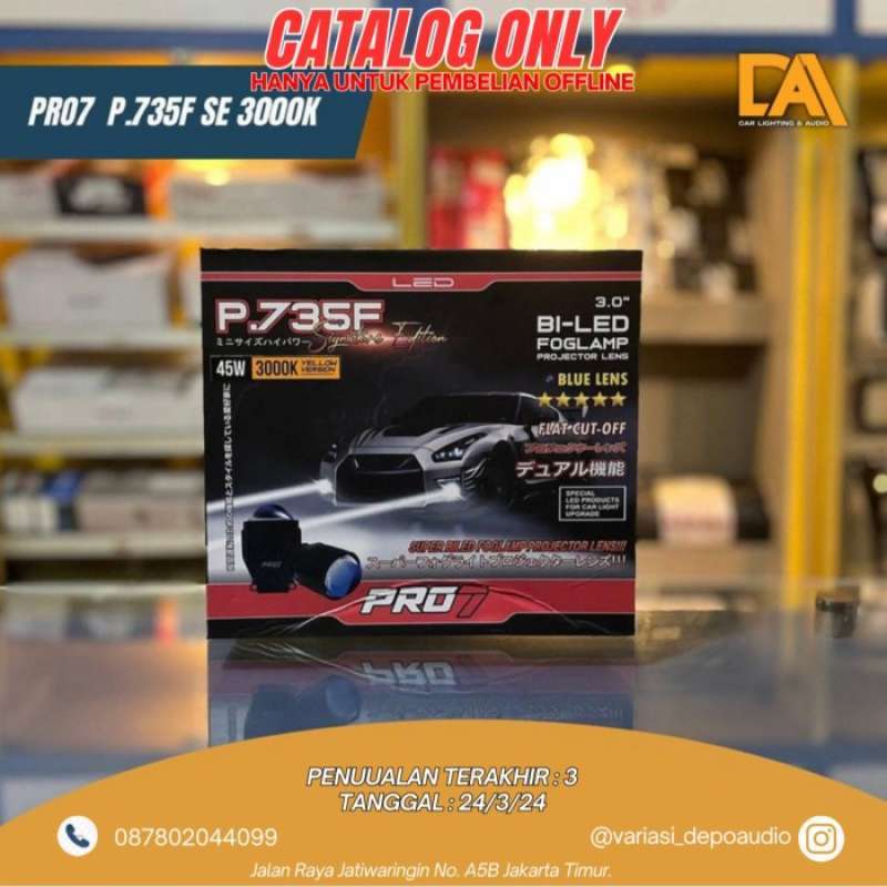 Promo Pro7 P735f Signature Edition, Foglamp Biled Projector 3000k Kuning Diskon 23% Di Seller ...