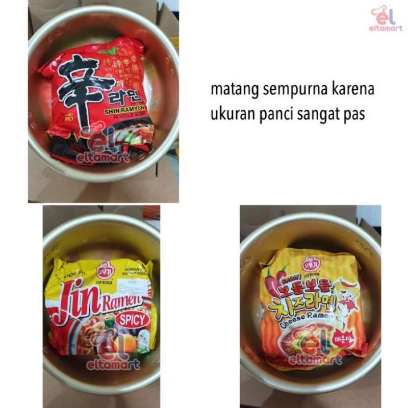 Promo Eltamart Panci 18cm Gold Korea Ramyeon Korean Pot Alumunium Ramen ...