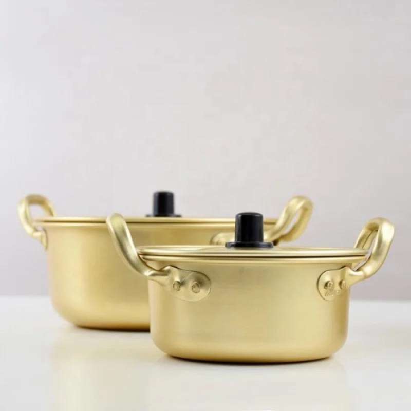 Promo Eltamart Panci 18cm Gold Korea Ramyeon Korean Pot Alumunium Ramen ...