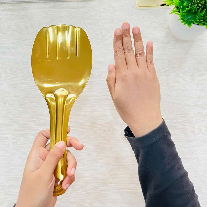 Jual Centong Nasi Unik Bentuk Tangan Emas / Centong Nasi Bentuk Tangan Full Gold / Luxury Gold ...