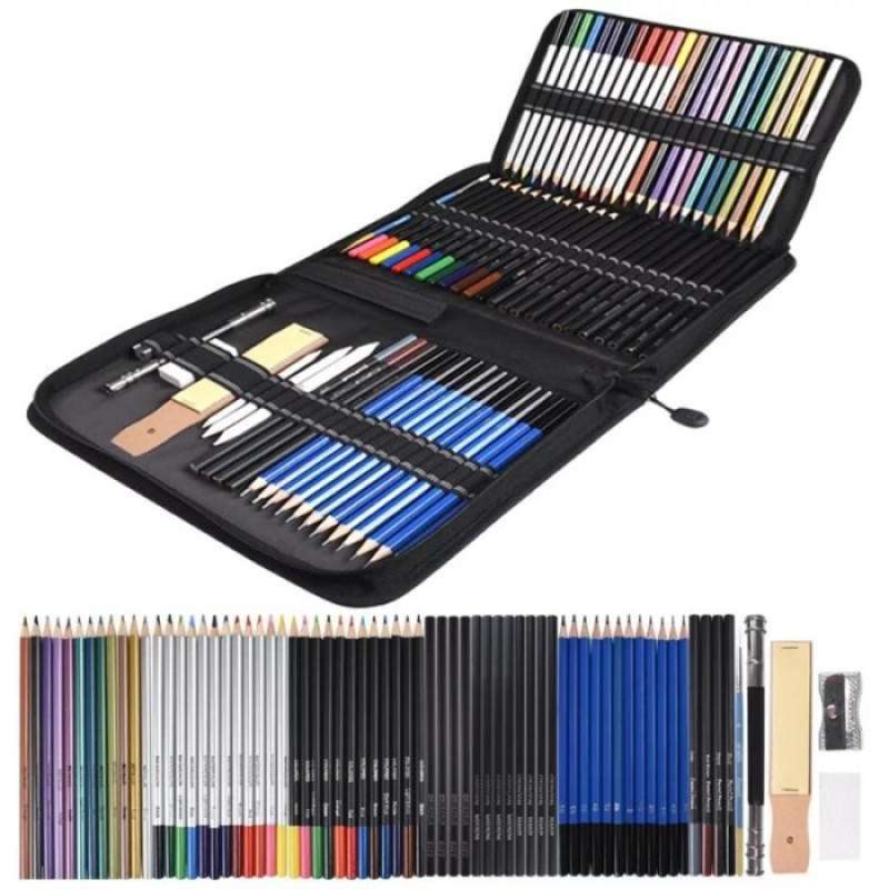 Jual Sketching Pencil Set 72 Pcs Pensil Gambar Sketsa Art Drawing Kit Tools Di Seller Tombstone ...