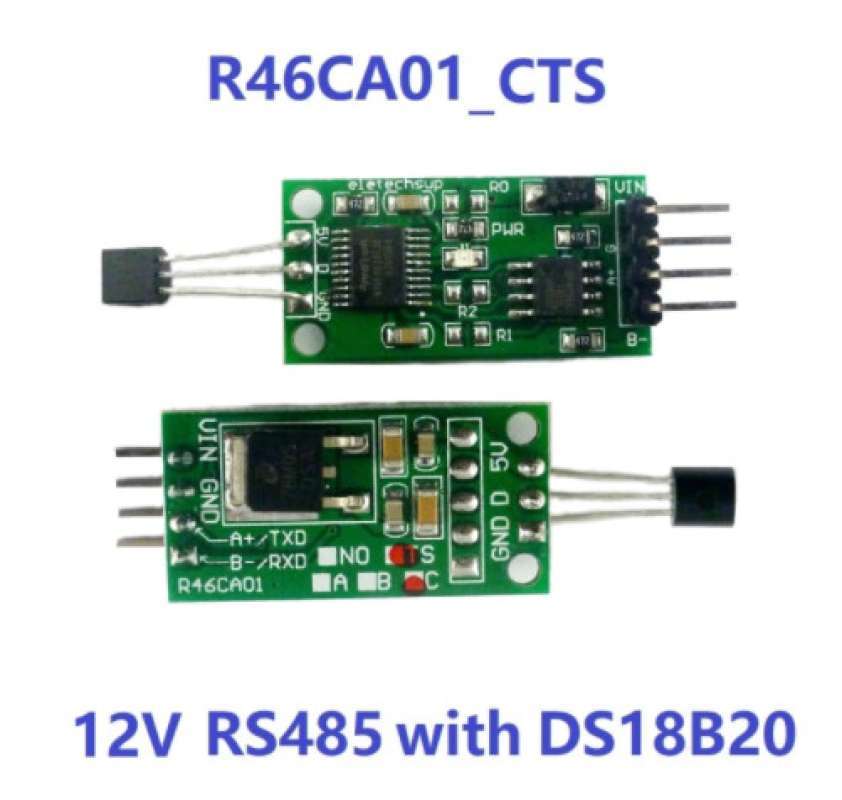 Jual Modbus Rtu Ds18b20 Rs485 Rs232 Ttl Com Uart Akuisisi Suhu Sensor - 5v Rs485 No Di Seller ...