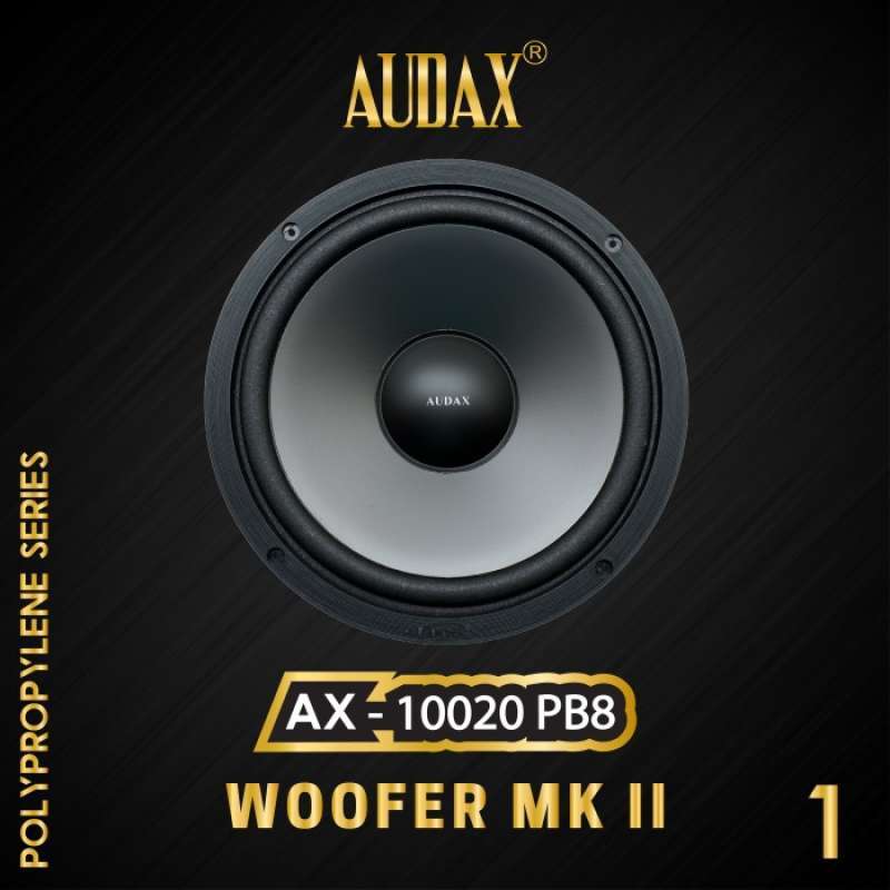 Promo Speaker Pasif 10 Audax Ax-10020 Pb8 Polypropylene Series Woofer ...