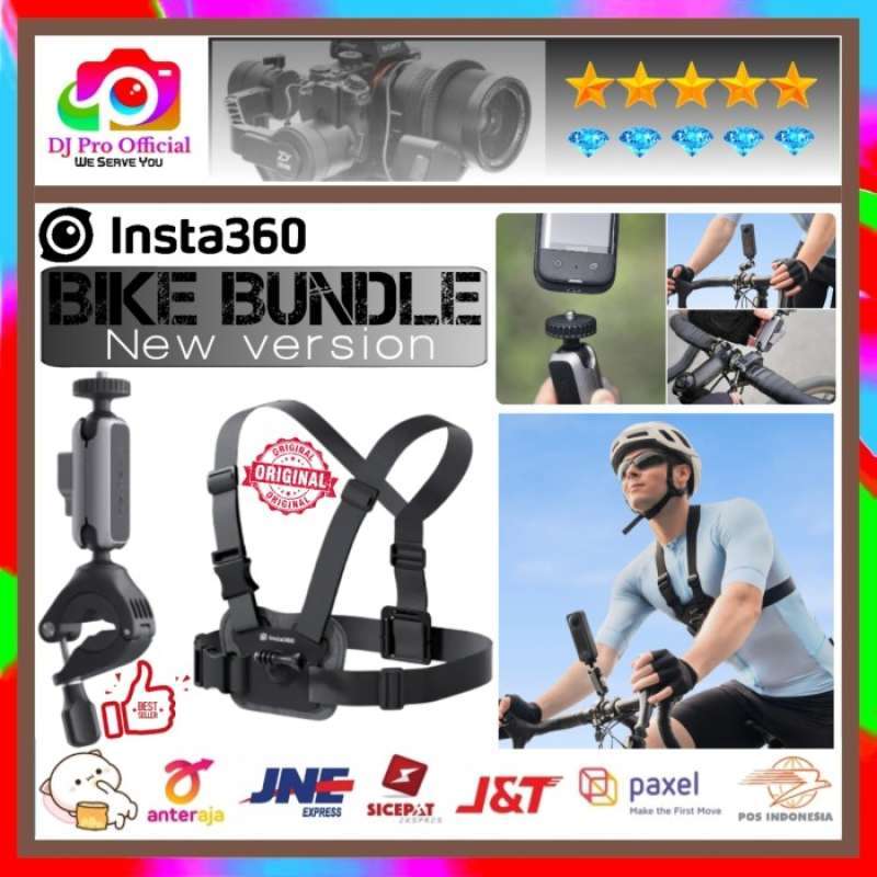 Promo Insta360 Bike Bundle New Version Handlebar Mount & Chest Strap ...