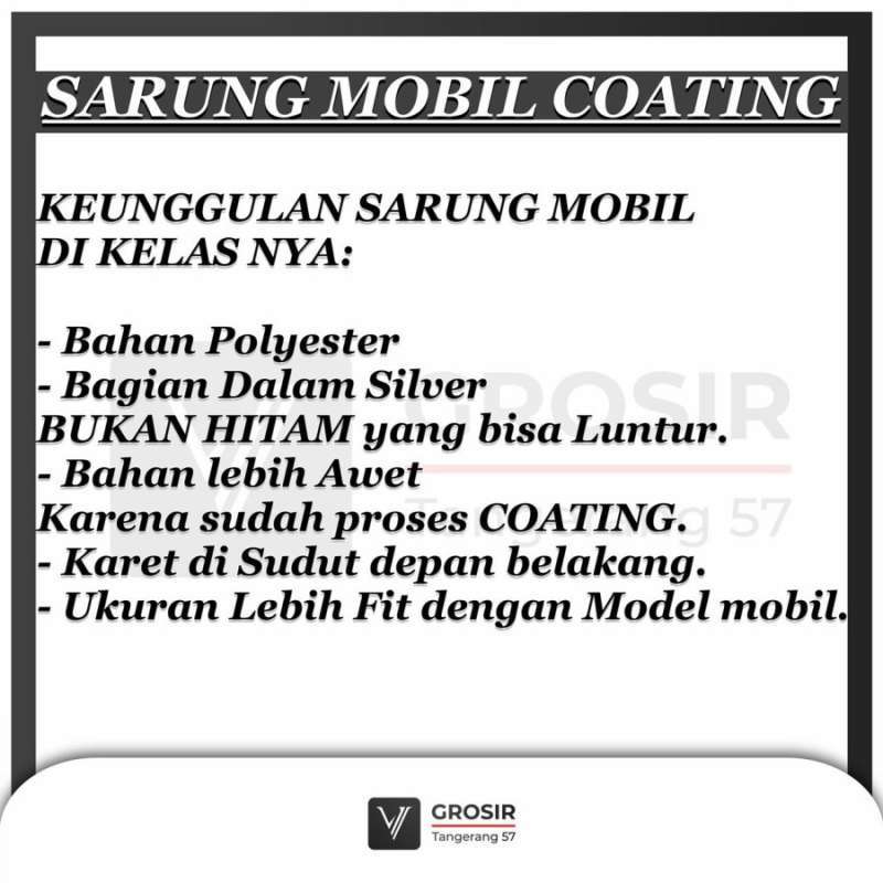 Promo Sarung Mobil Starlet Kotak Kapsul Coating Body Cover Starlet ...
