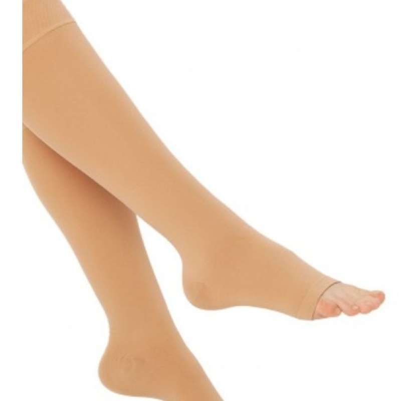 Jual Eco Silver - 4550 Stocking Varises Knee Open Toe Compression ...