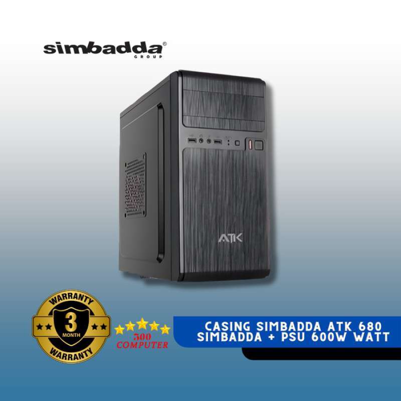 Promo Casing Simbadda Atk 680 Simbadda + Psu 600w Watt Casing Komputer ...