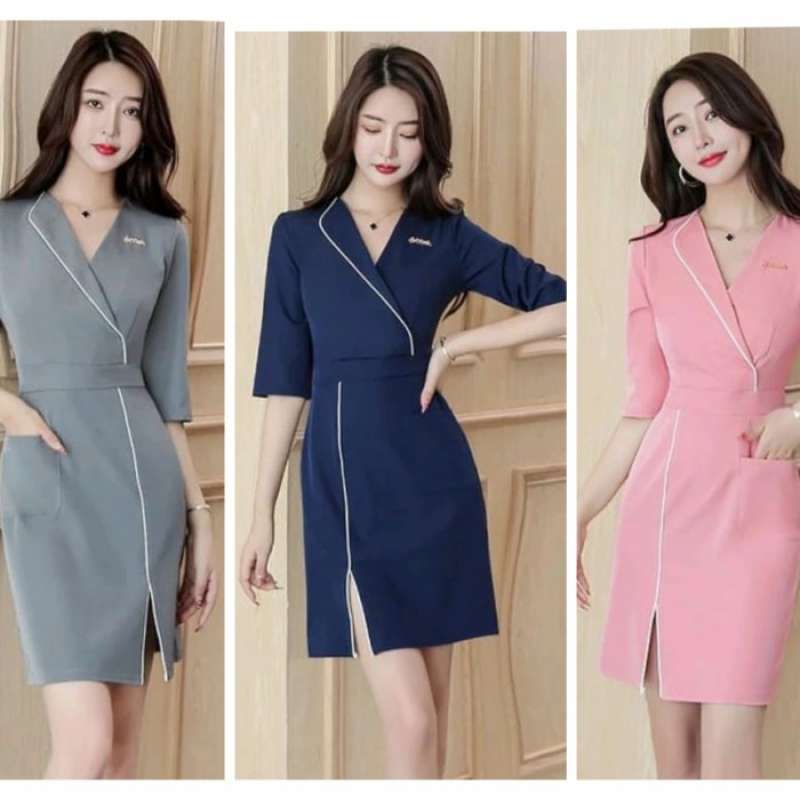 Jual Uniform Dress Seragam Spg Seragam Perawat Seragam Kantor Seragam ...