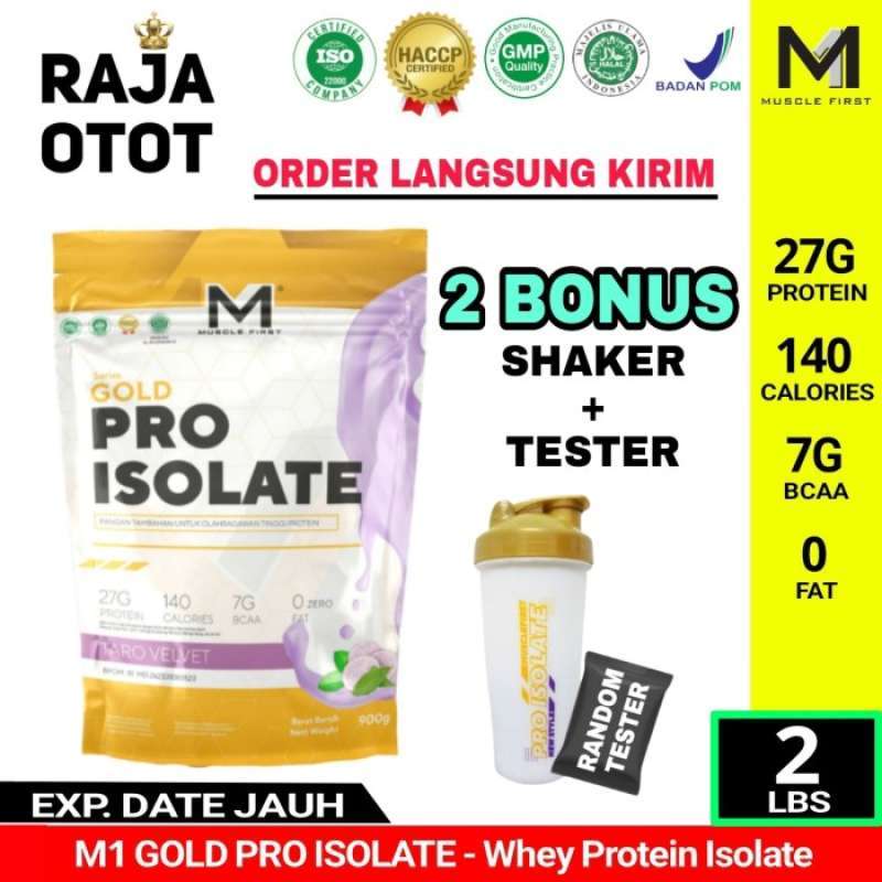 Promo M1 Muscle First Gold Pro Isolate Whey Protein Isolate Wpi 2 Lbs ...