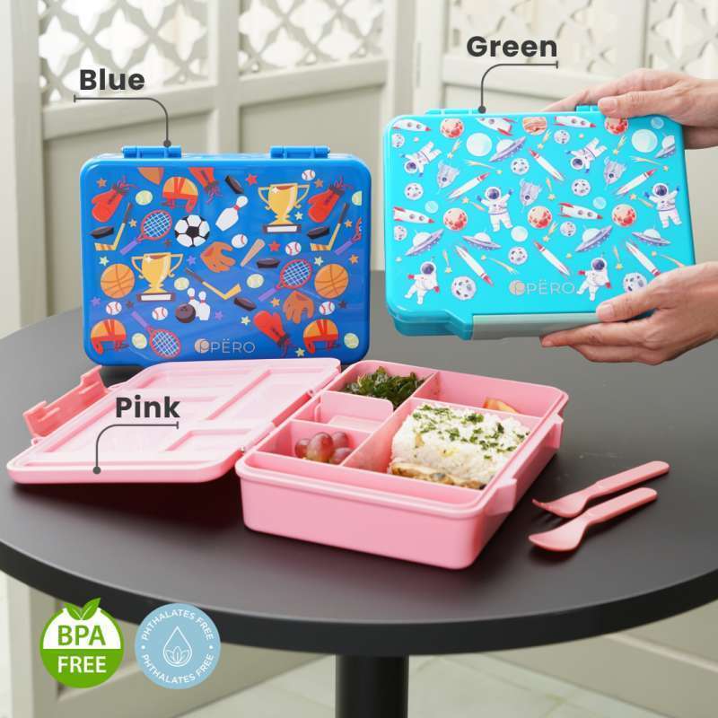 Promo Pero Kids Bento Lunch Box 1300ml Tempat Makan Anak Sekat Diskon ...