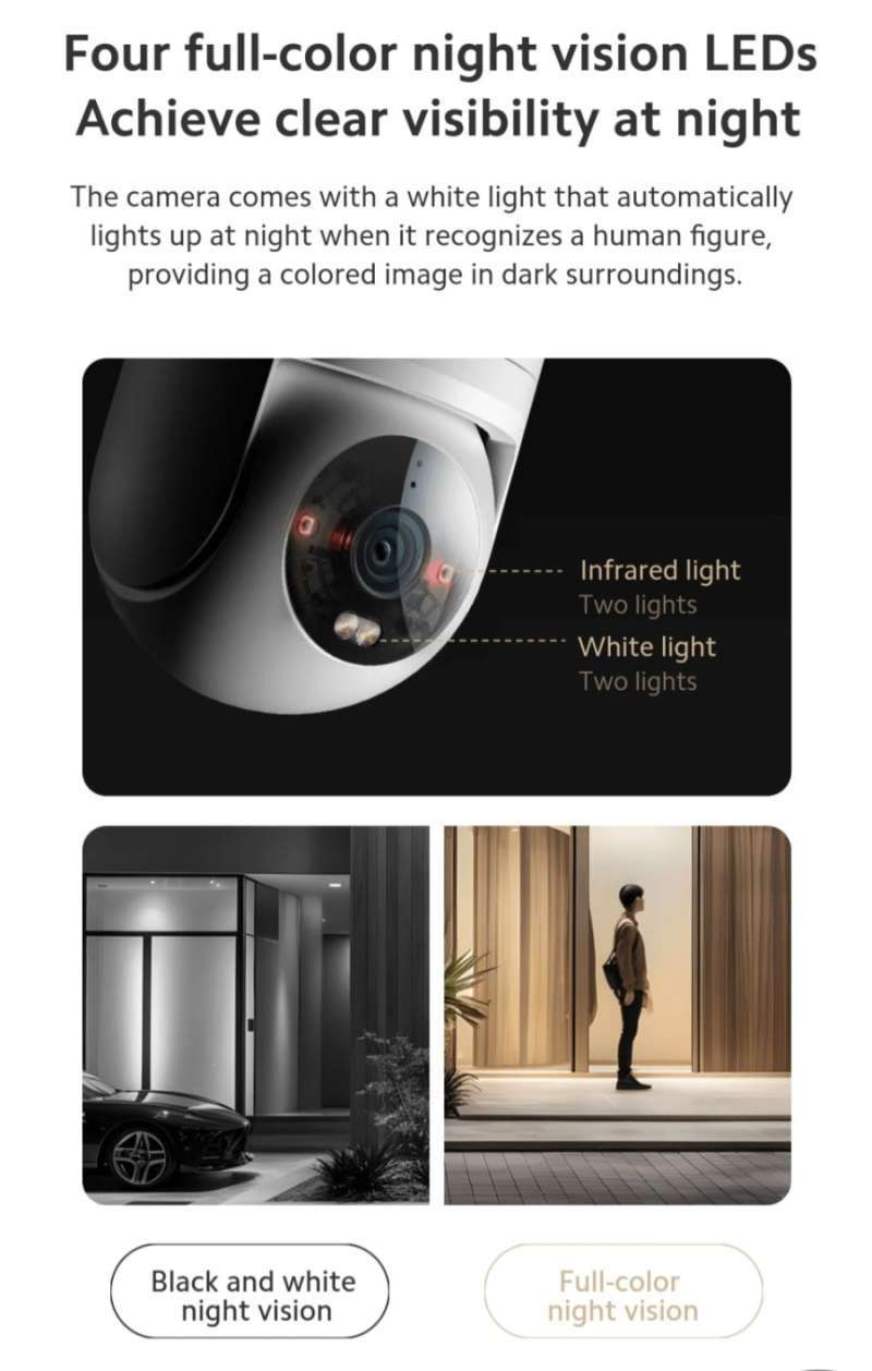 Jual Mi Cctv Cw300 Outdoor Camera 2.5k Ultra-clear 4mp Ip66 Full-color ...