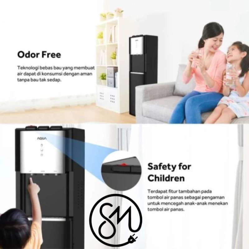 Jual Dispenser Aqua Galon Bawah Awd-605bc Bottom Loading Awd605bc 605 ...