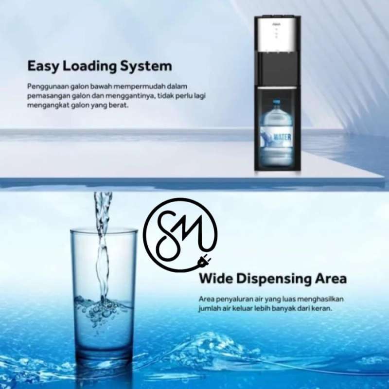 Jual Dispenser Aqua Galon Bawah Awd-605bc Bottom Loading Awd605bc 605 ...