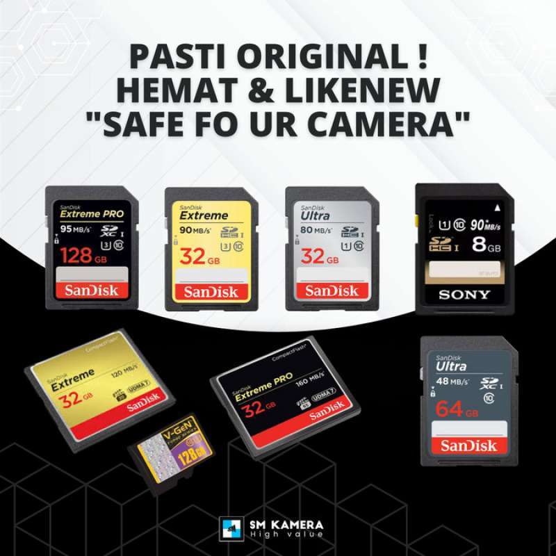 Jual Memori Kamera Dslr Mirrorless Sandisk Mmc Khusus Kamera Original ...