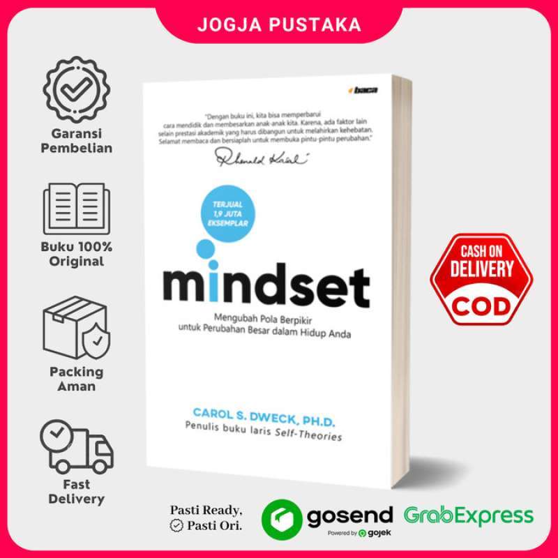 Promo Ori Buku Mindset (edisi Revisi) - Bahasa Indonesia - Carol S. Dweck, Ph. D Diskon 26% Di ...