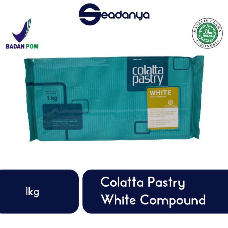 Jual Colatta Cokelat Pastry White Chocolate Compound 1 Kg Halal Mui ...
