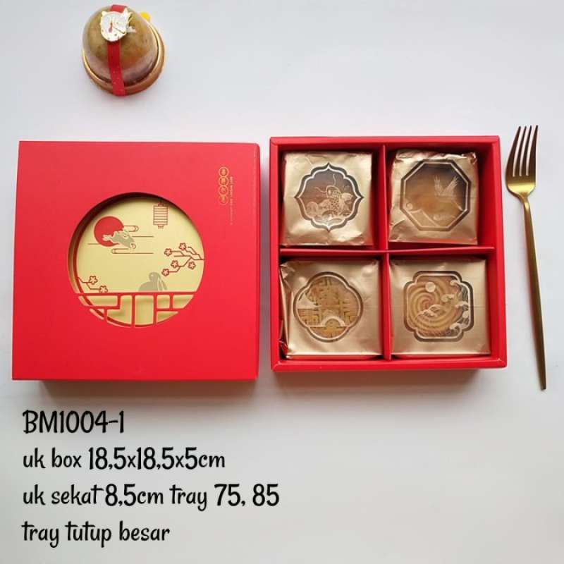 Promo Box Mooncake Dus Kotak Kue Bulan Mochi Pia Puding 100gr - Bm1004-1 Diskon 23% Di Seller ...