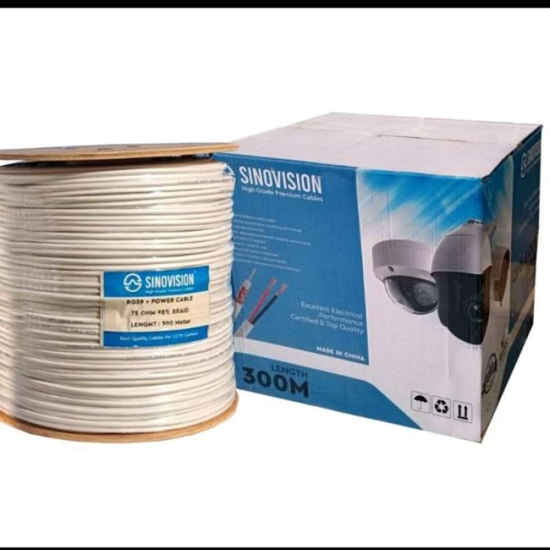Promo Kabel Cctv Coaxial/kabel Cctv/kabel Rg59/power 250 Meter Diskon ...