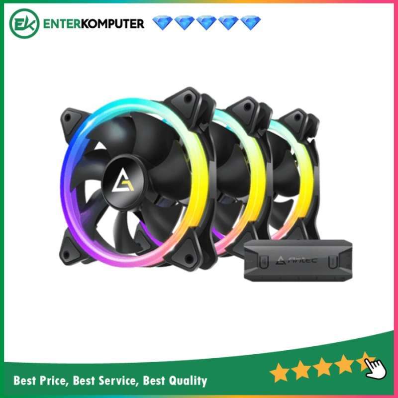 Jual Antec Neon 120 Argb 3 In 1 Pack With Controller - 12cm Argb Pwm Fan Di Seller Enter ...