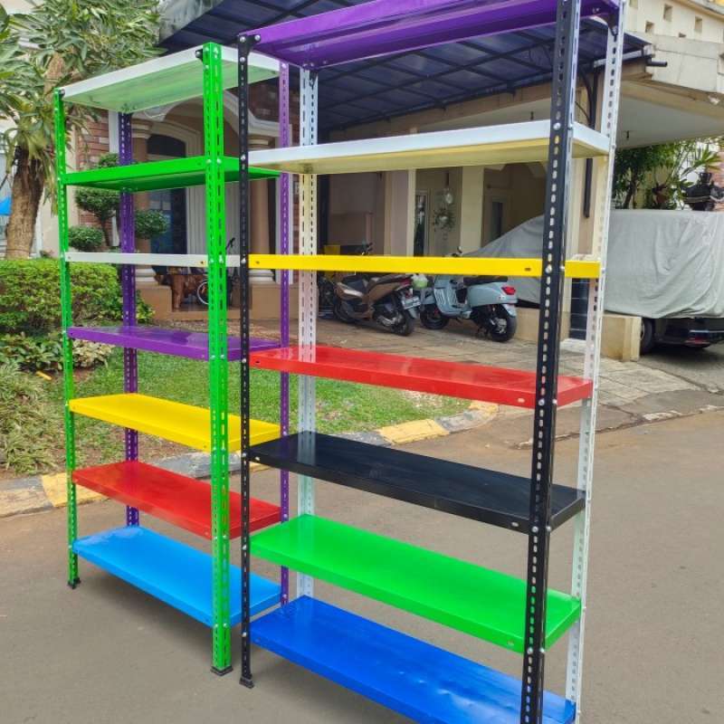 Promo Rak Gudang Serbaguna 5 Susun Ukuran L40 P 100t200 Promo - Abu-abu ...