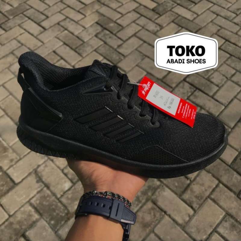 Jual Sepatu Sekolah Pro Att Full Black / Sepatu Running Hitam Polos - Pi 37 Di Seller Wd_store ...