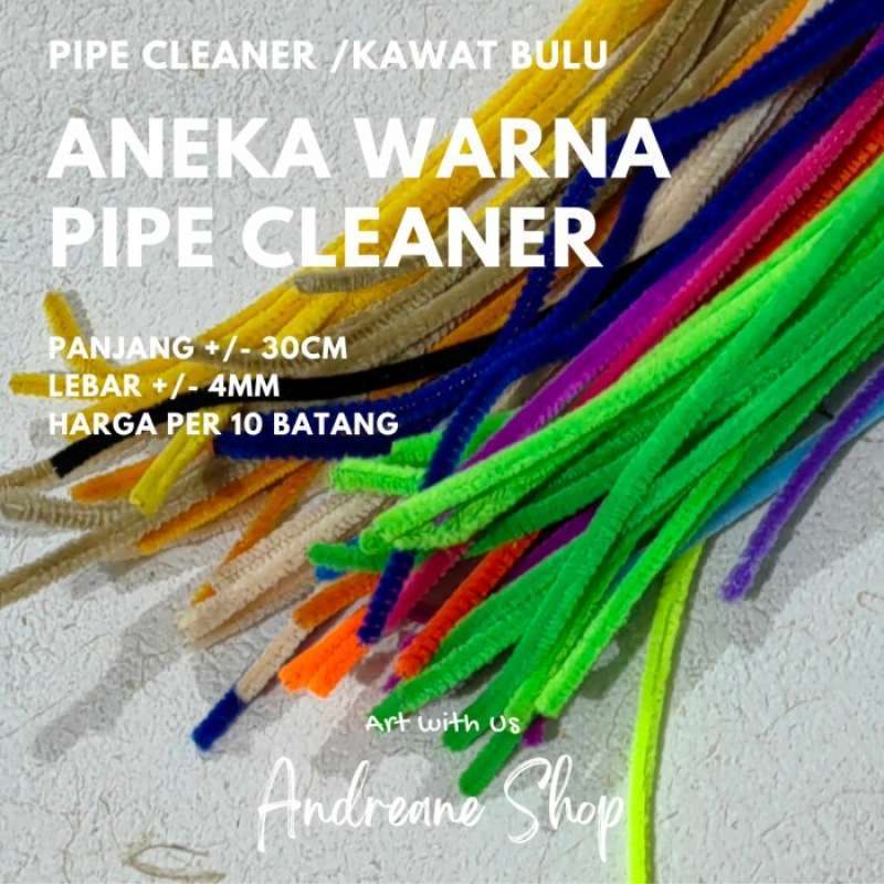 Promo Kawat Bulu Mercy / Pipe Cleaner 30 Cm Kawat Mainan Montessori ...
