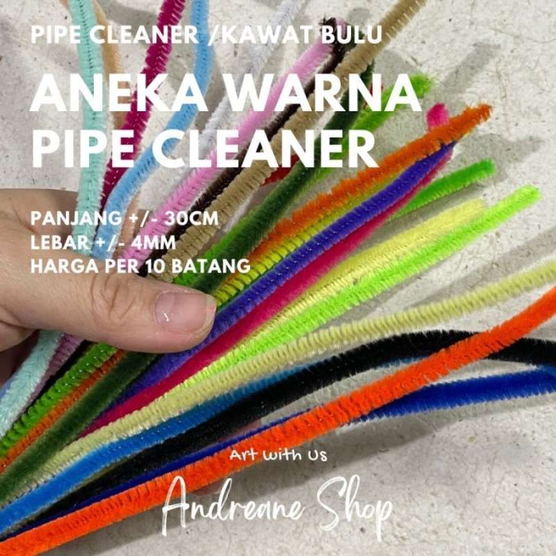 Promo Kawat Bulu Mercy / Pipe Cleaner 30 Cm Kawat Mainan Montessori ...