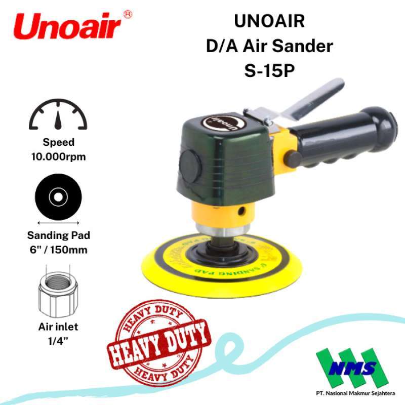Promo Amplas Angin 6 Inch Air Sander Unoair S-15p Diskon 23% Di Seller ...