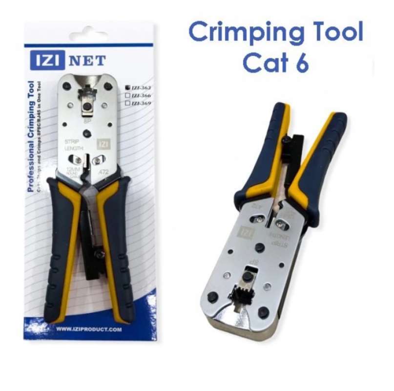 Promo Tang Crimping Tool Rj45 Cat6 Cat 6 Izinet 363 Diskon 23% Di ...