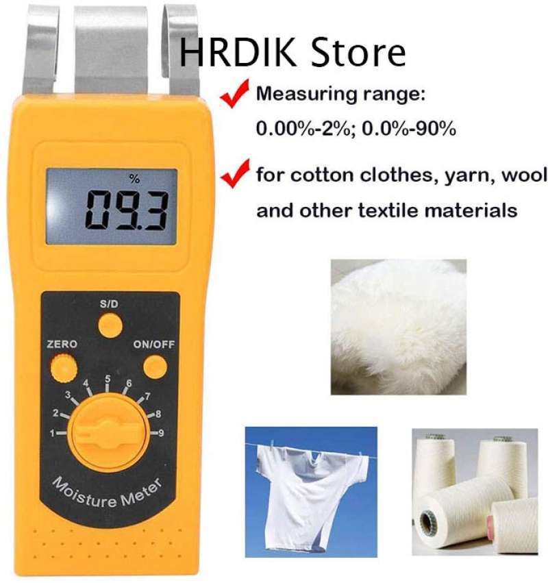 Promo Textile Moisture Meter Dm200t Kain Katun Kapas Dm-200t Mc Tester ...