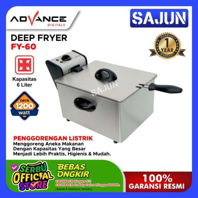 Promo Advance Electric Deep Fryer 3 Lt Fy-30 Penggorengan Listrik 6 Lt ...