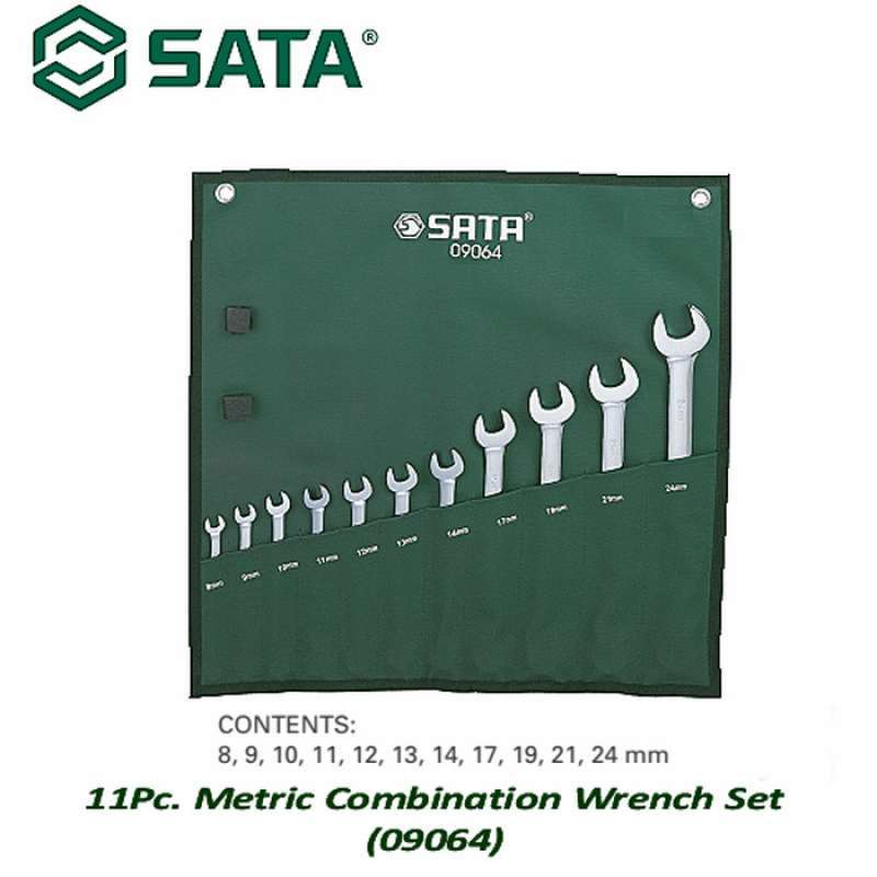 Promo Kunci Ring Pas Set 11 Pcs 09064 Sata Combination Wrench Set ...